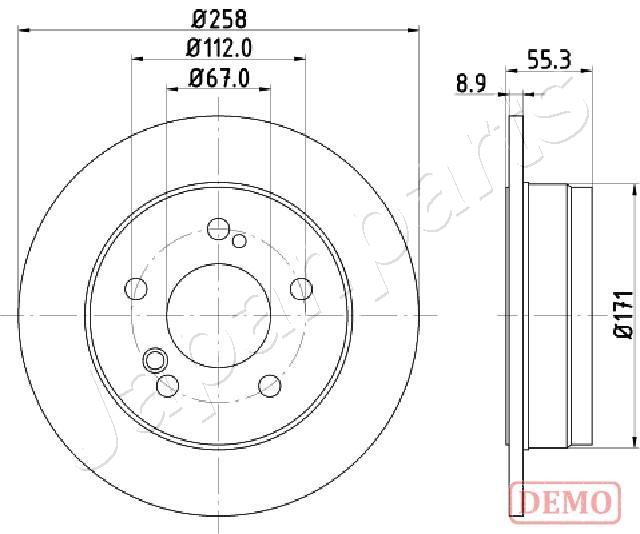 JAPANPARTS Jarrulevy DP-0504C | Aero Motors OÜ