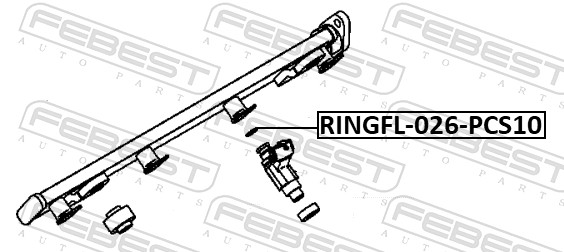FEBEST Rõngastihend, pihusti RINGFL-026-PCS10 | Aero Motors OÜ