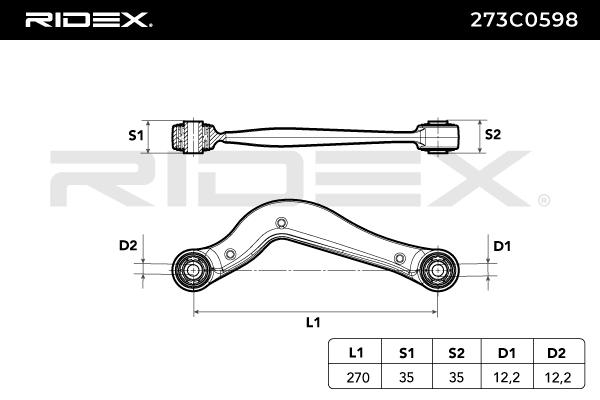 RIDEX Tukivarsi, pyöräntuenta 273C0598 | Aero Motors OÜ